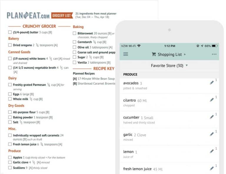 Automated Grocery List Maker & Recipe Clipper - Plan to Eat