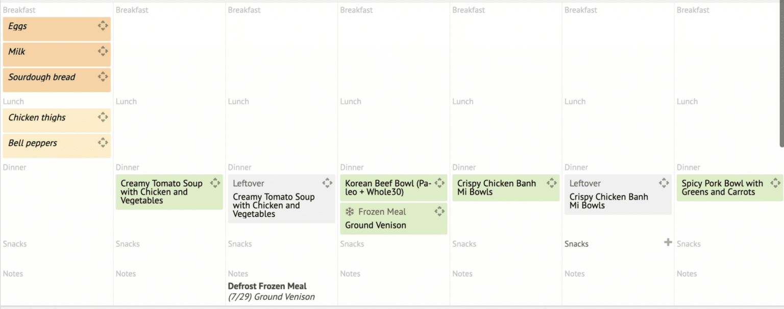 How We Meal Plan with Plan to Eat - Plan to Eat