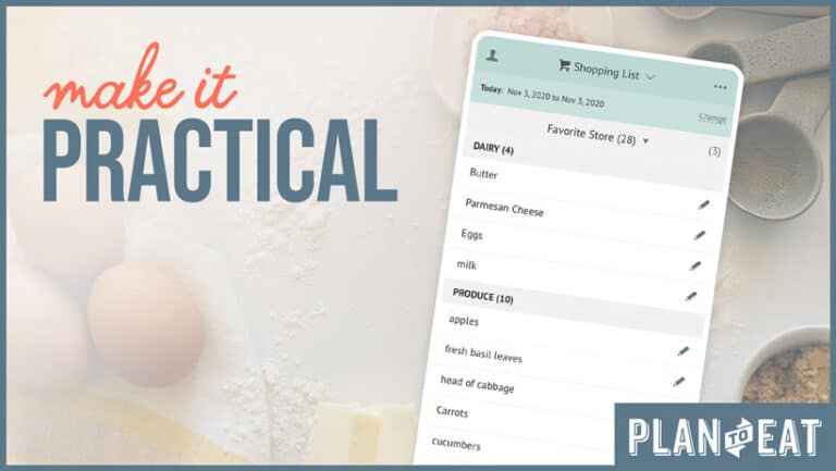 Use Recipe Filtering to Make your Meal Plans Practical - Plan to Eat