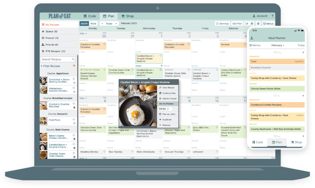Create Your Own Meal Plans - Plan to Eat