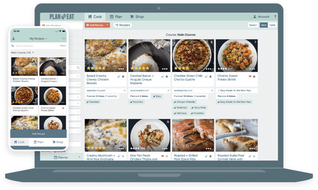 Your Personal Recipe Library - Plan to Eat