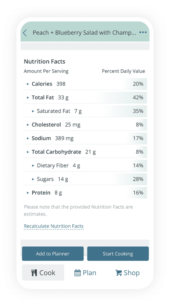 Meal Planning & Macro Tracking - Plan to Eat