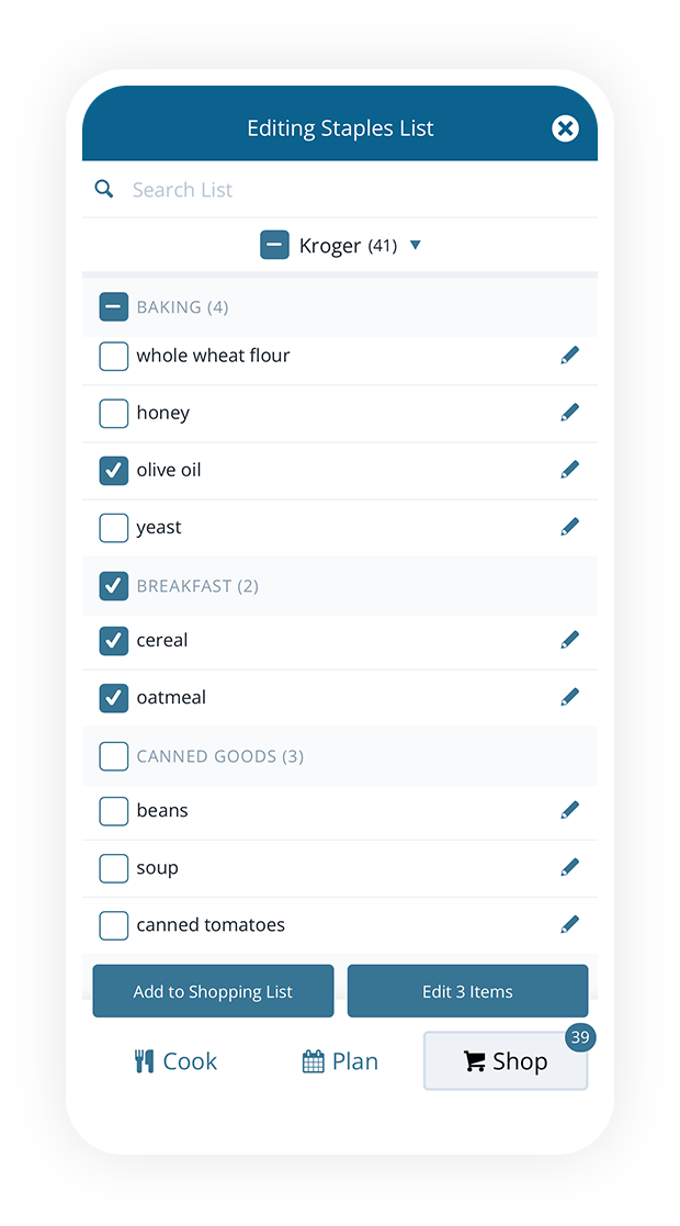 Get to Know the Staples List - Plan to Eat